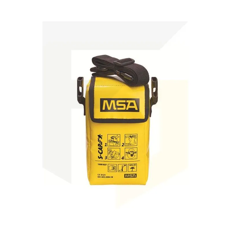 MSA S-CAP Fire Escape Hood (CO-P2 Filter - In Pouch)