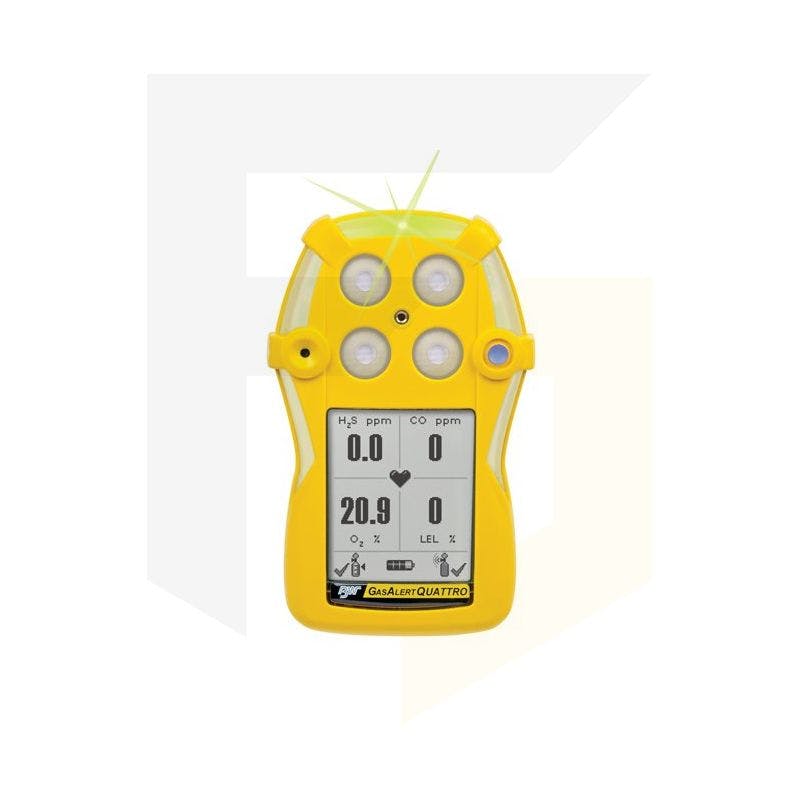 BW GasAlert Quattro Multi Gas Detector for LEL/H2S/CO/O2
