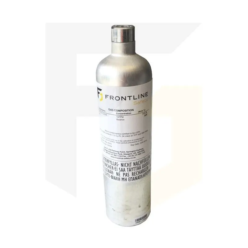 Buy now Frontline Safety 58L H2S/CO/CH4/O2 Calibration Gas