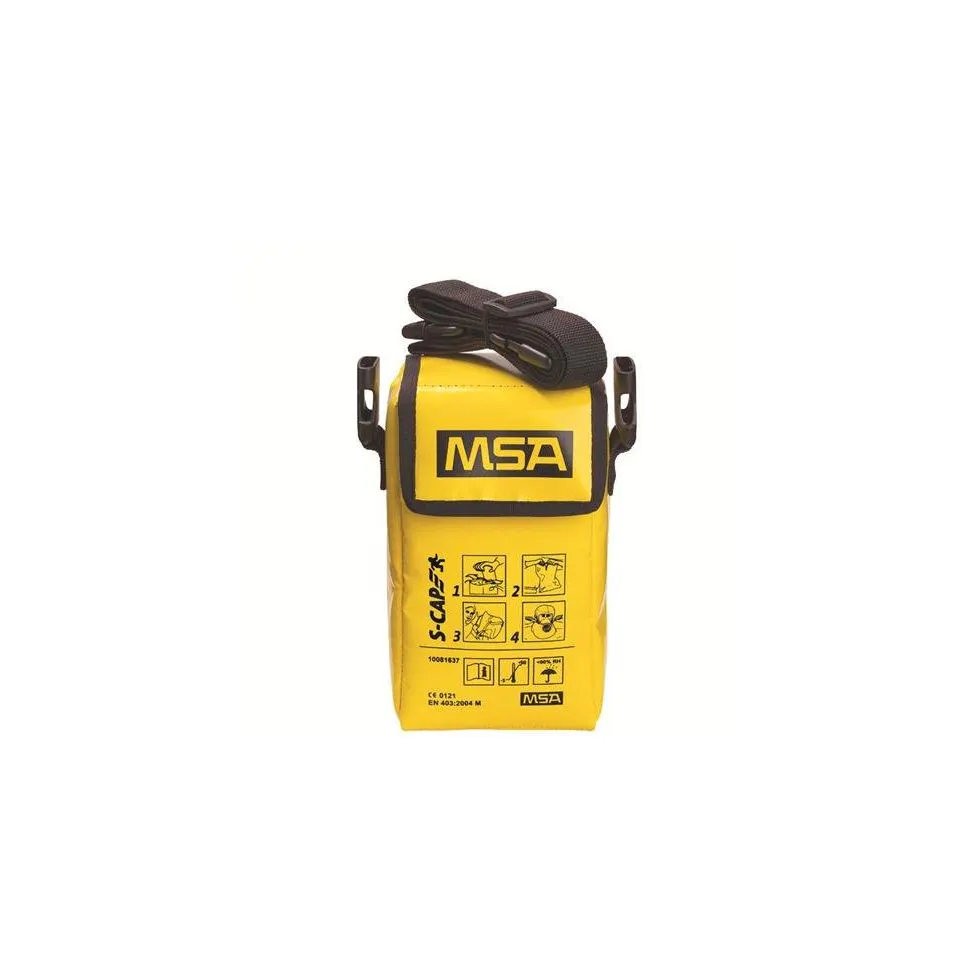 MSA S-CAP Fire Escape Hood (CO-P2 Filter - In Pouch)
