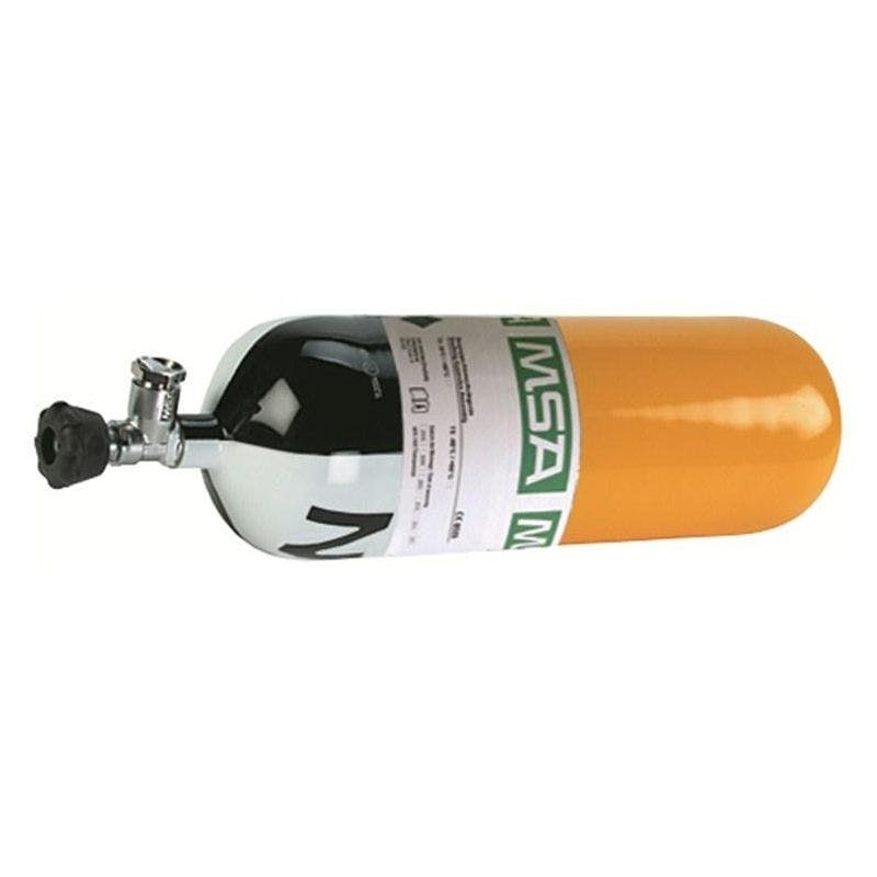 MSA 6 Litre 300 Bar Steel Cylinder (Valve with Gauge)