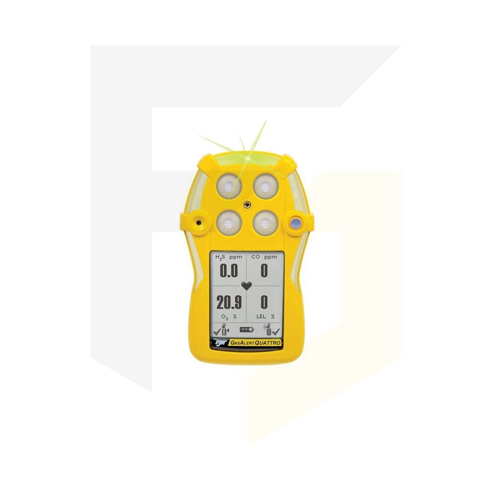 BW GasAlert Quattro Multi Gas Detector for LEL/H2S/CO/O2