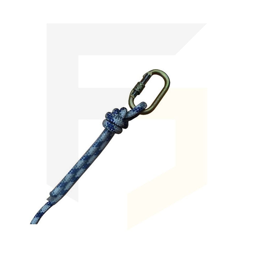 Abtech Heat Shrunk Fig.8 Rope and Oval Screwgate Karabiner